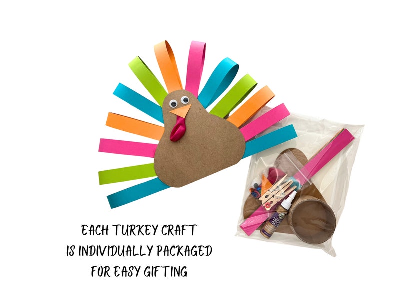 Turkey Craft Kids Thanksgiving DIY Decoration Fall Family Thanksgiving ...