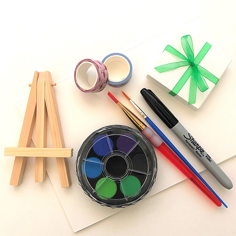 Kids Mini Watercolor Set Kids Summer Activity Watercolor Kit - Etsy
