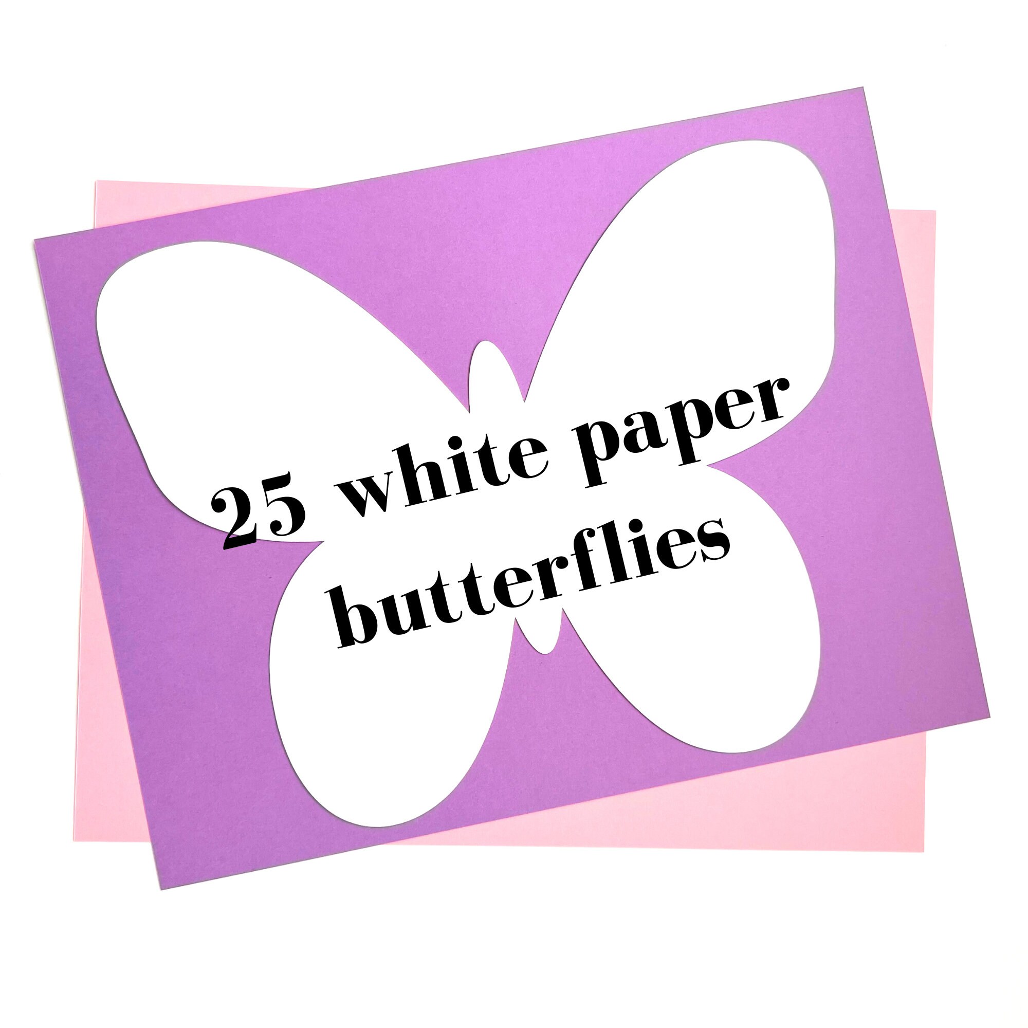 Butterfly Paper Shapes 25-pack Butterfly Classroom Projects Kids Crafts ...