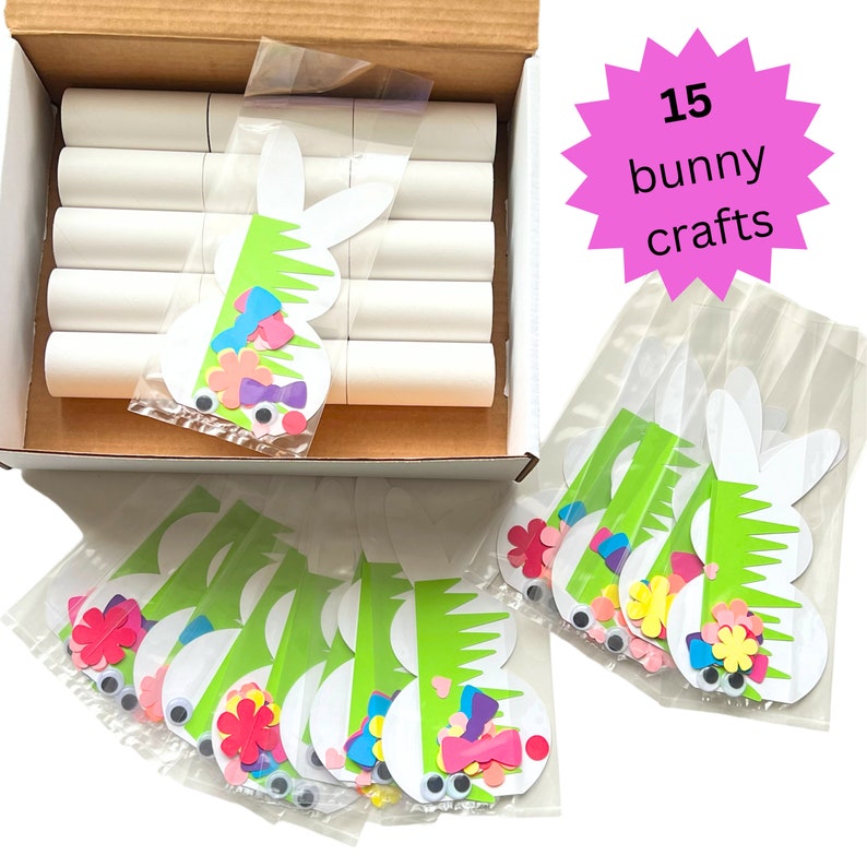 Bulk Bunny Craft Kids Easy Spring Craft for Classroom Kids Easter Bunny ...