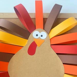 Bulk Fall Craft Turkey Kid Fall Classroom Craft Thanksgiving Turkey ...