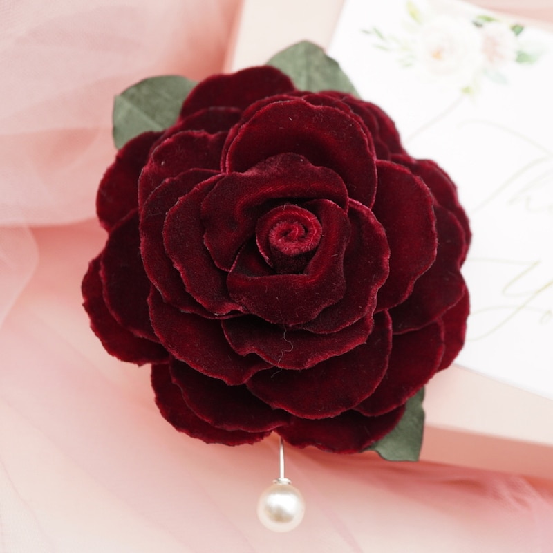 Red Velvet Flowers - Etsy