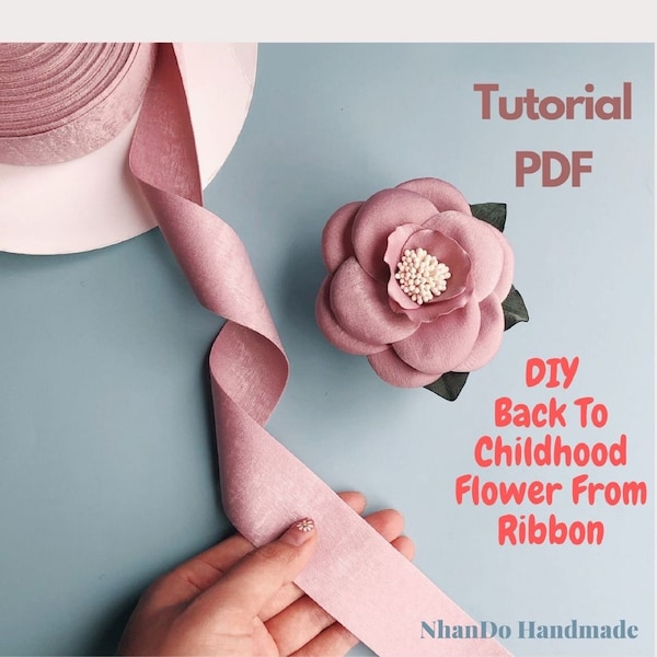 Ribbon Flowers Tutorial - Etsy