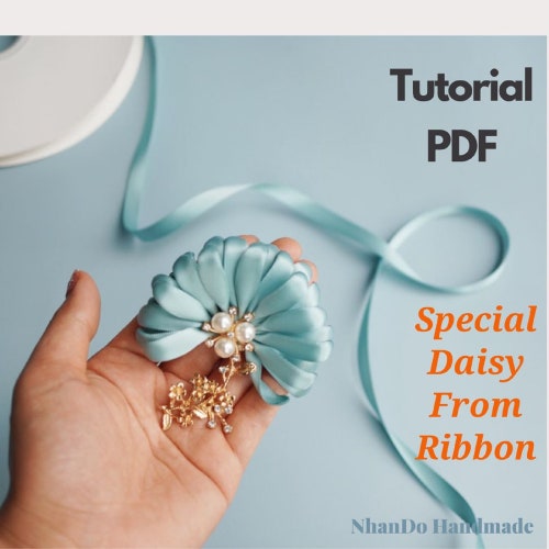 Tutorial SILK JASMINE Brooch DIY Ribbon Flower Making Without - Etsy