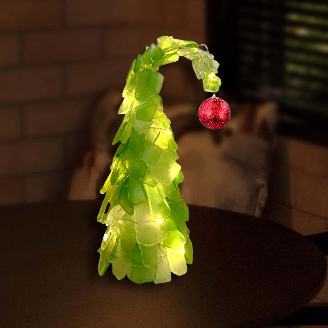 DIY Grinch Sea Glass Tree/christmas Tree Kit - Etsy