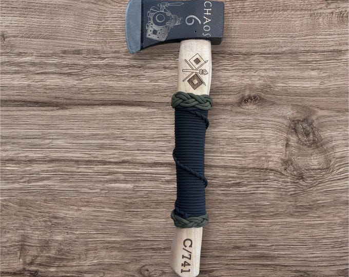 Engraved Hatchet Gift: Custom Axe With Paracord Wrap - Military ...