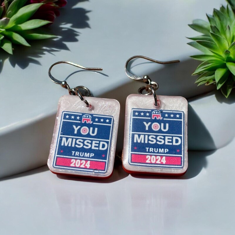 Trump 2024 Earring - Etsy