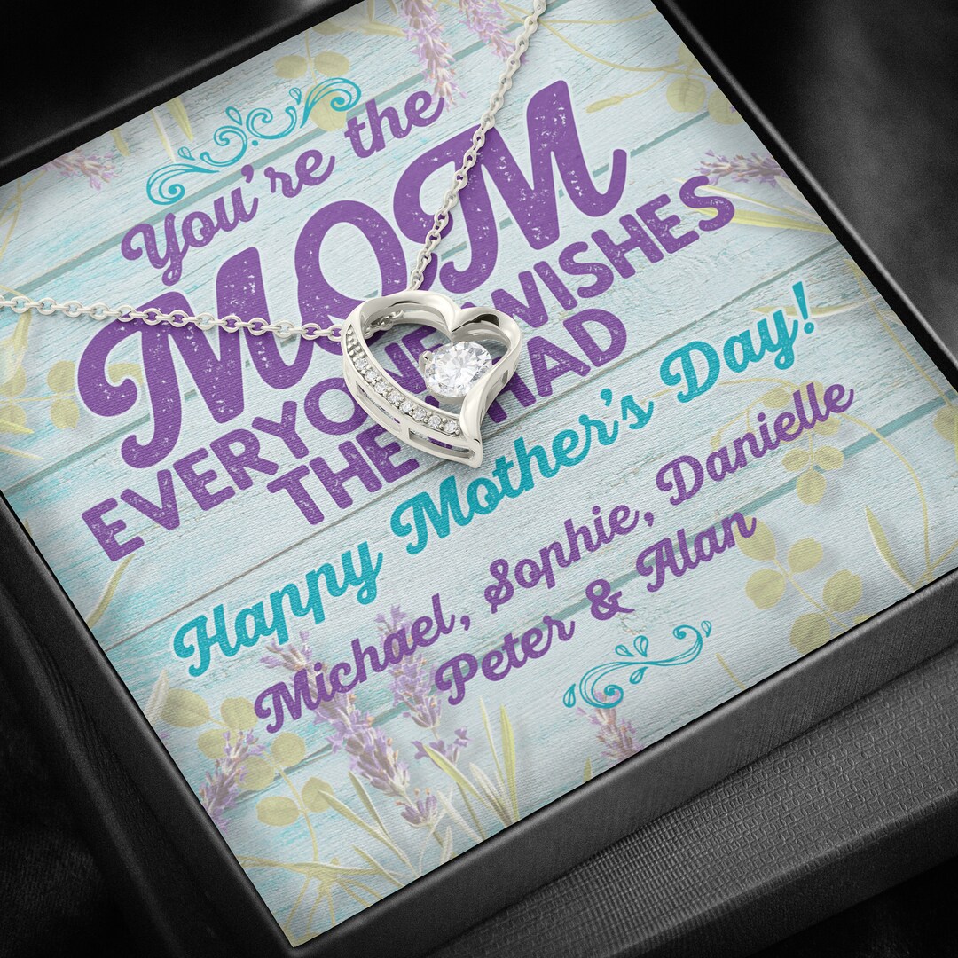 Printable "you're the Mom" GIFT Card-(digital Download) Personalization ...