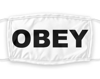 Obey Face Mask - Etsy