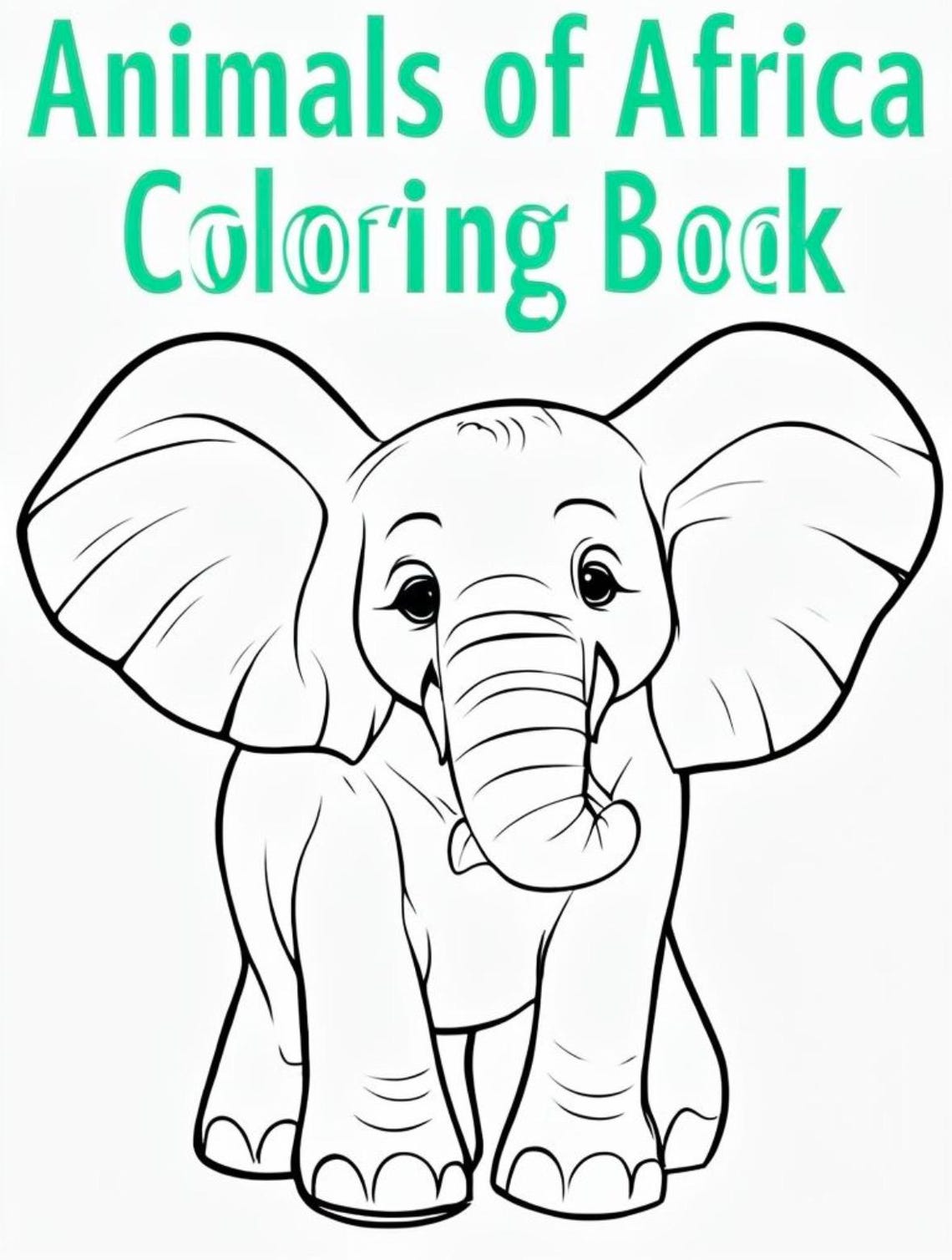 12 Page African Animal Themed Coloring Book (for Children) - Digital ...