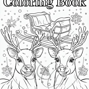 Christmas Coloring Book - Digital Download (10pages) - Etsy Canada