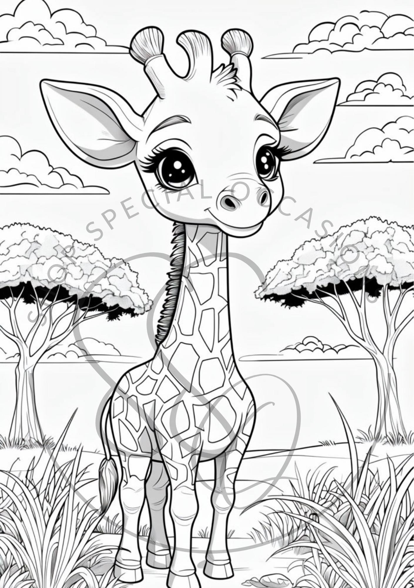 12 Page African Animal Themed Coloring Book (for Children) - Digital ...