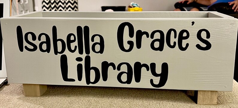 Personalized Children's Library Box Baby Book Box Book - Etsy