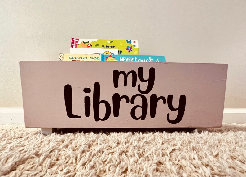 Children's Library Box Baby Book Box Book Storage - Etsy
