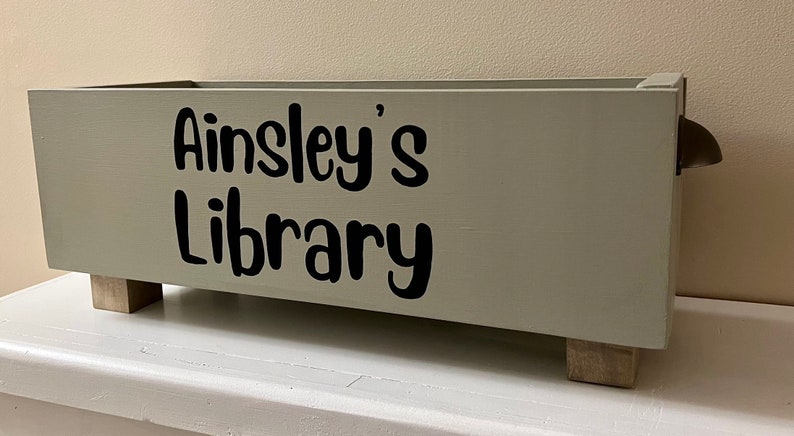 Personalized Children's Library Box Baby Book Box Book - Etsy
