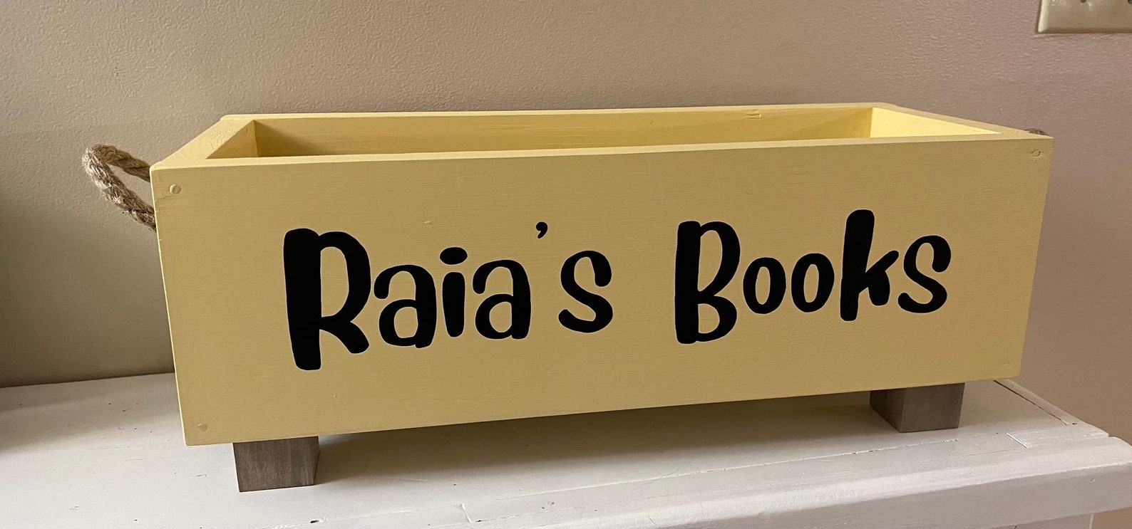 Personalized Children's Library Box Baby Book Box Book - Etsy