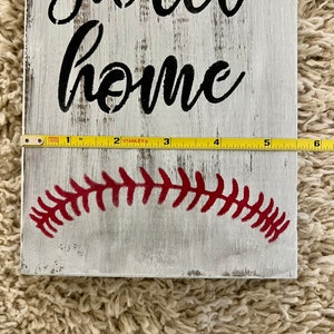 Baseball Home Sweet Home Sign, Welcome Sign Baseball, Baseball Porch ...
