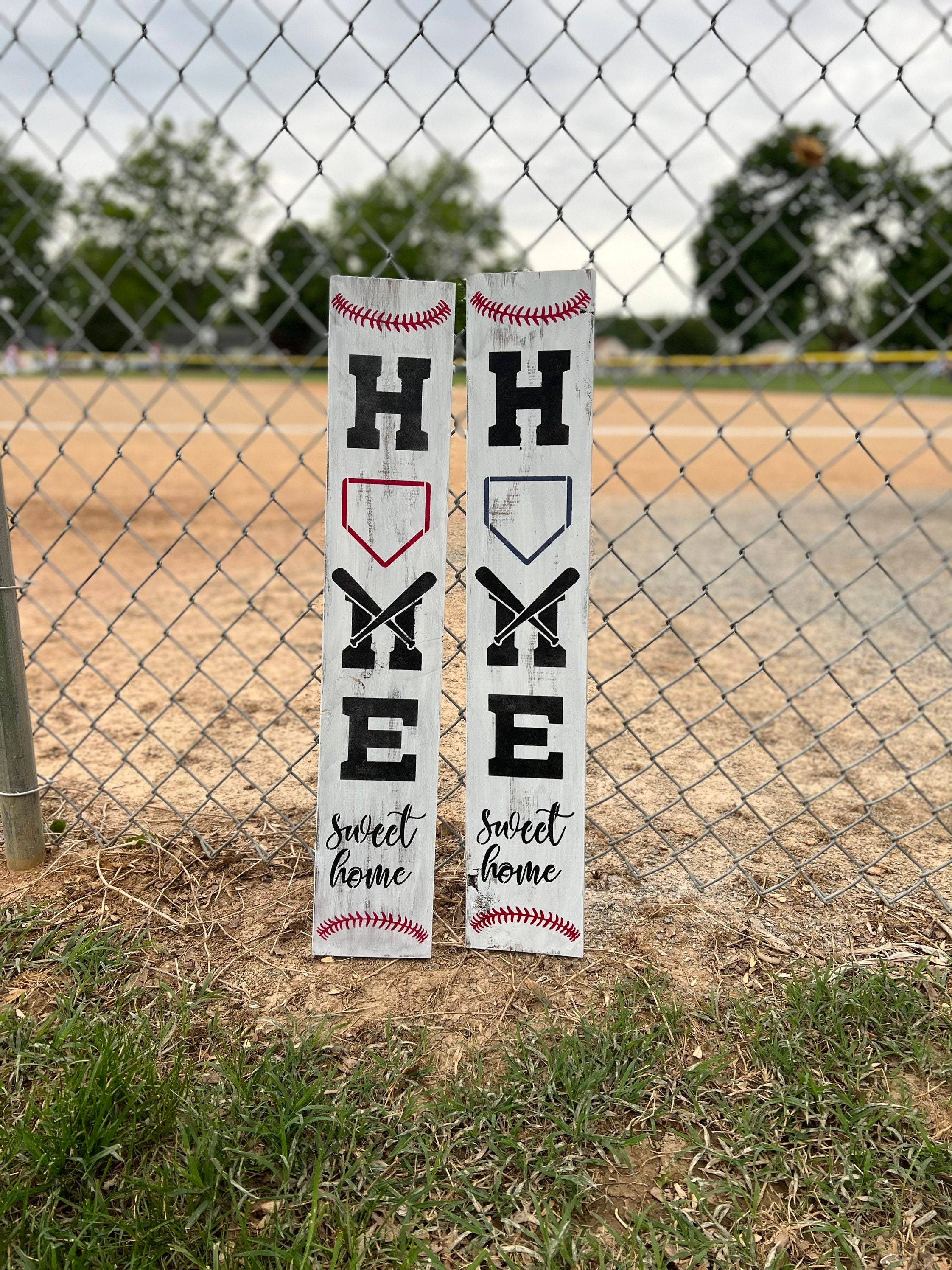 Baseball Home Sweet Home Sign, Welcome Sign Baseball, Baseball Porch ...