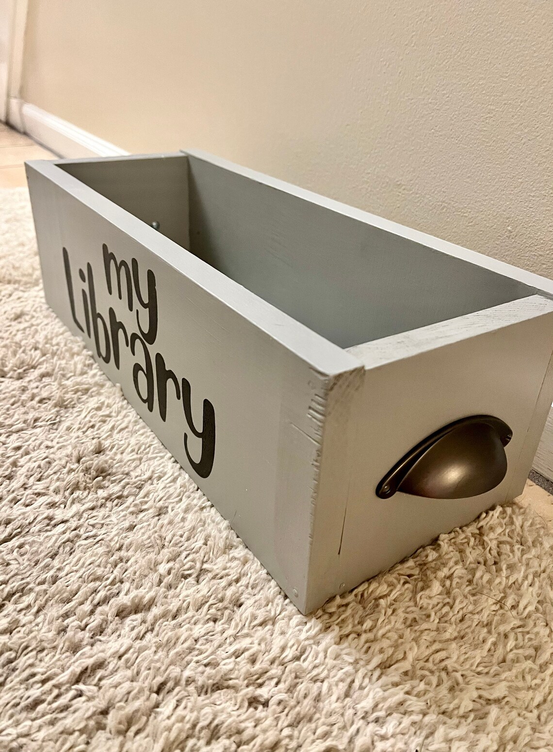 Children's Library Box Baby Book Box Book Storage - Etsy