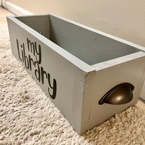 Children's Library Box Baby Book Box Book Storage - Etsy