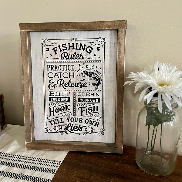 Fishing Cabin Sign - Etsy