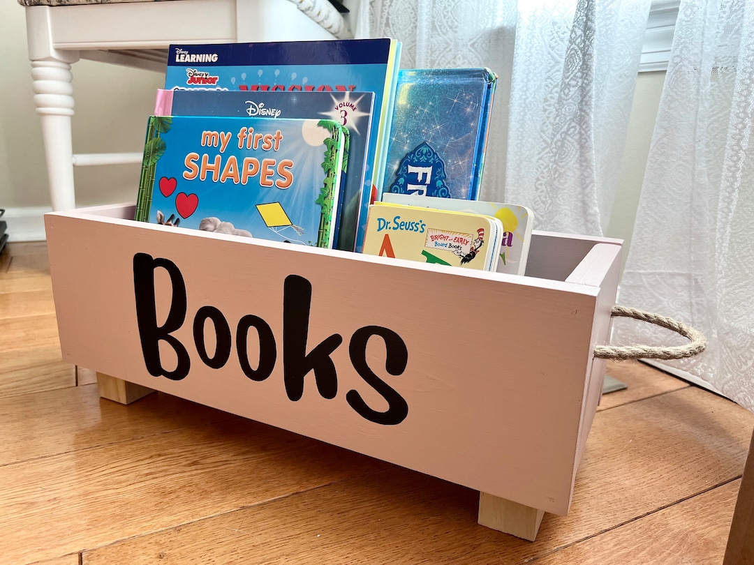 Children's Library Box Baby Book Box Book Storage - Etsy