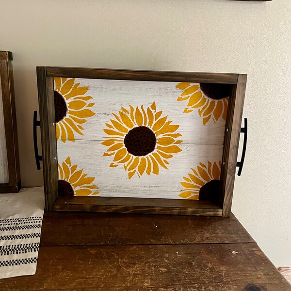 Sunflower Tray Decor - Etsy