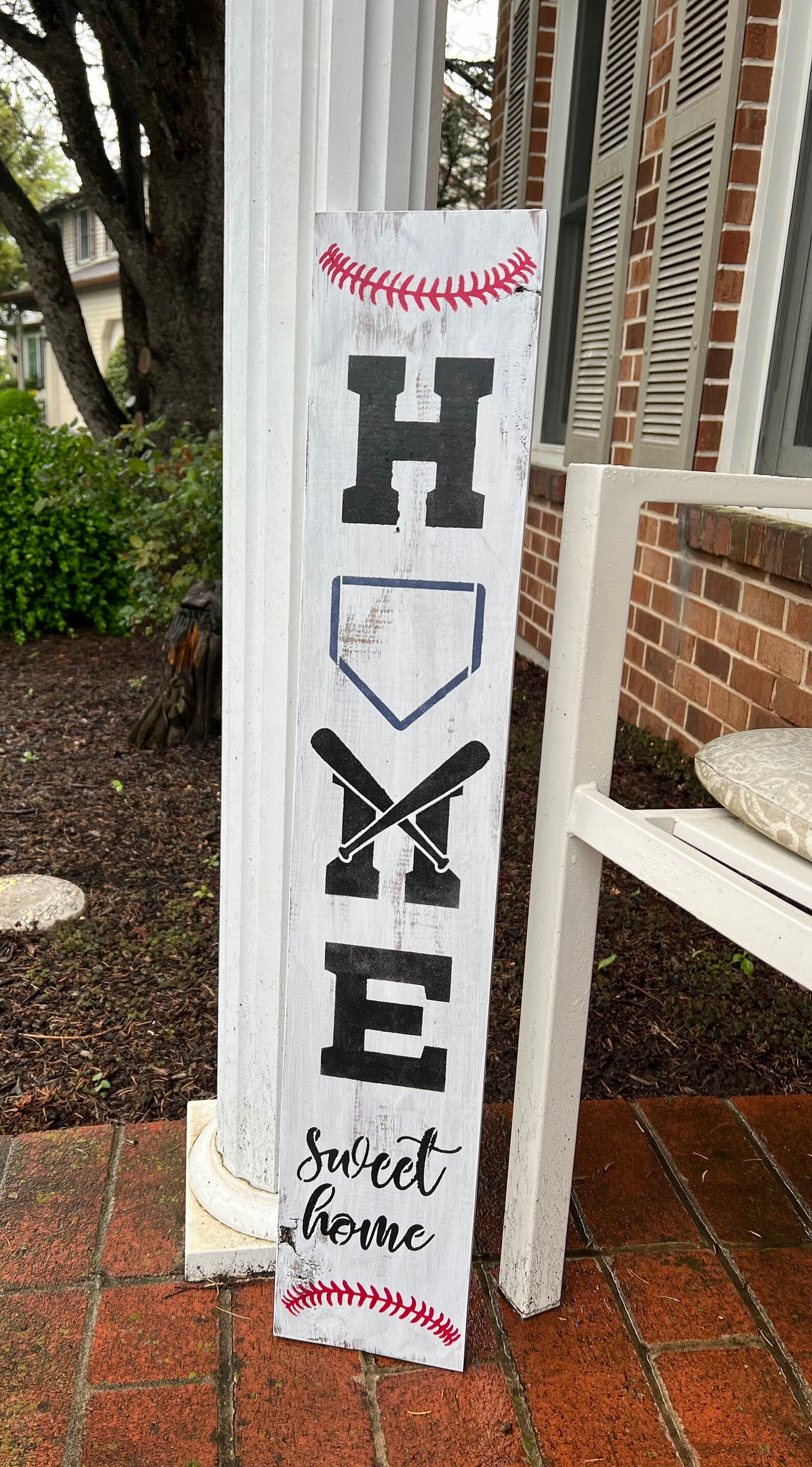 Baseball Home Sweet Home Sign Welcome Sign Baseball Baseball - Etsy