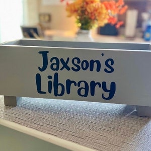 Personalized Children's Library Box Baby Book Box Book - Etsy
