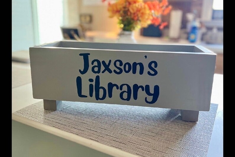 Personalized Children's Library Box Baby Book Box Book - Etsy