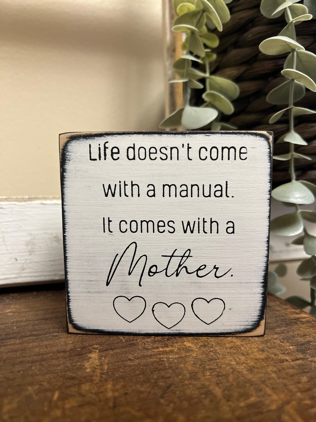 Desk Sign for Mom, Desk Sign Funny, Best Mom Ever Sign, Mothers Day ...