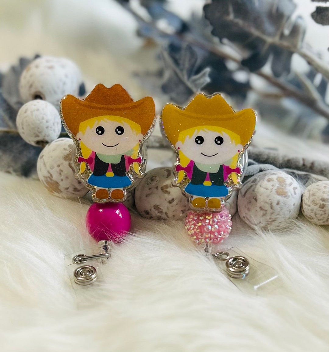 Western/ Cowboy Themed Badge Reels - Etsy