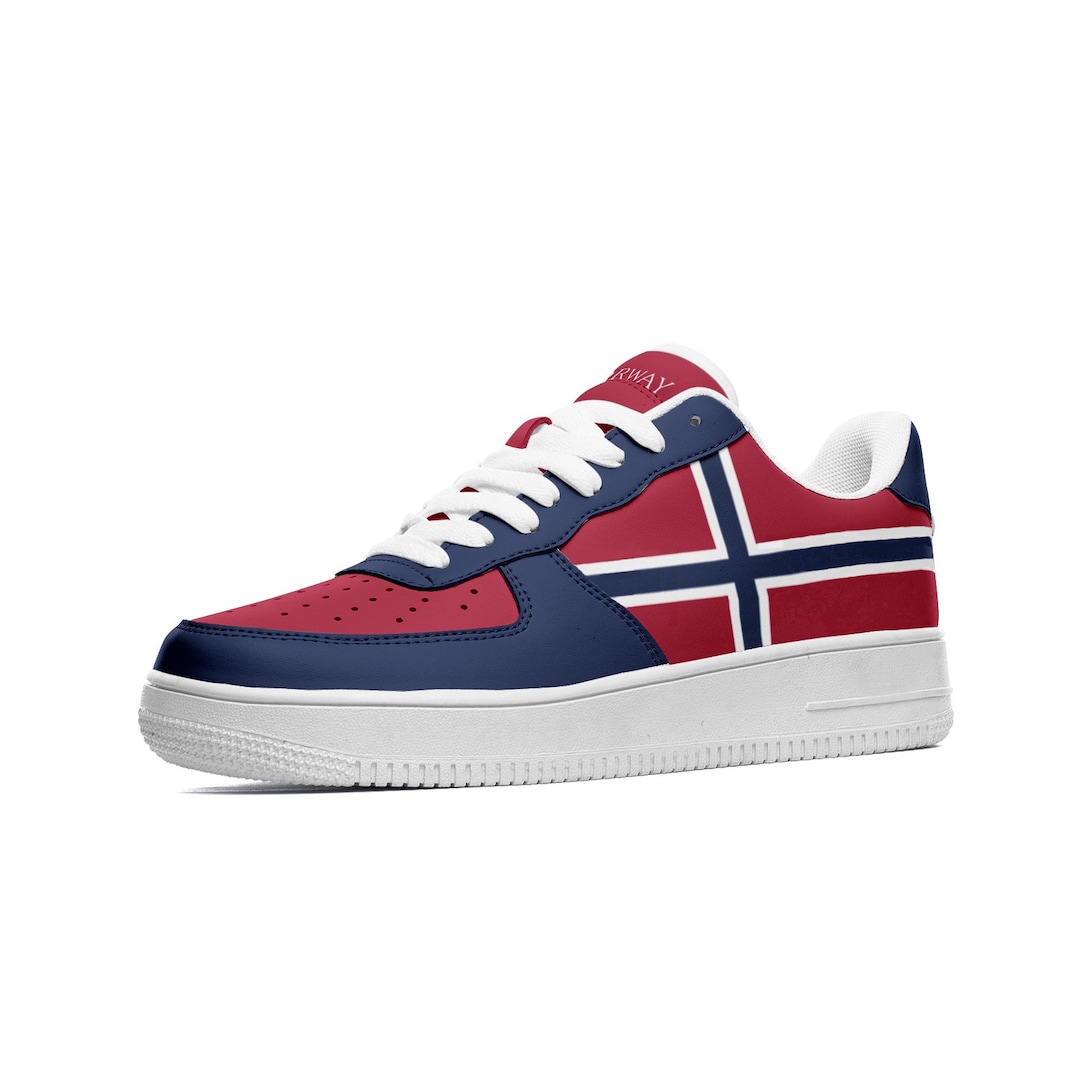 Norway Shoes for Men & Women | Norwegian Flag Sneakers | Custom Norway ...