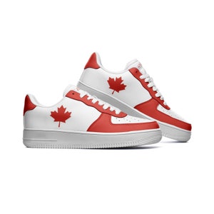 Canada Shoes for Men & Women | Custom Leather Canadian Maple Leaf ...