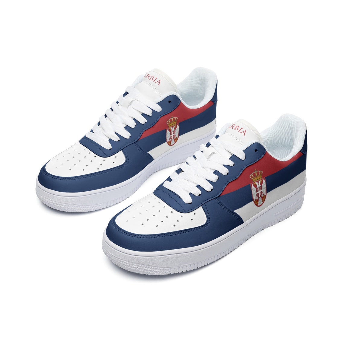 Serbian Flag Shoes for Men & Women | Serbian Gifts | Serbia Sneakers ...