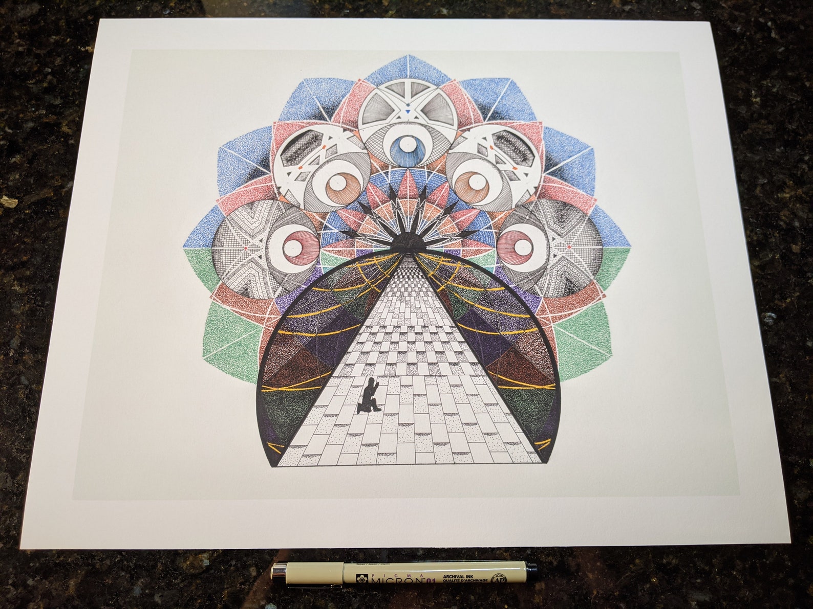 SHADOW PATH | Jungian Shadow Work Mandala | Abstract Psychedelic ...
