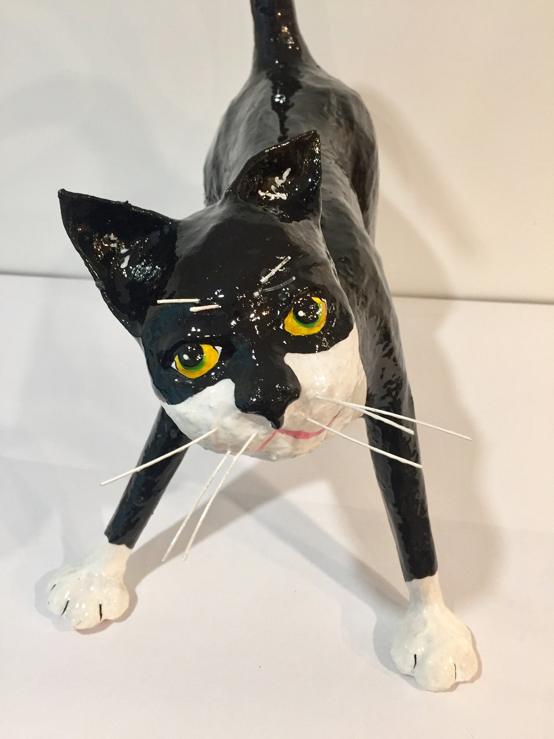 Cat Standing Papier Mache - Etsy