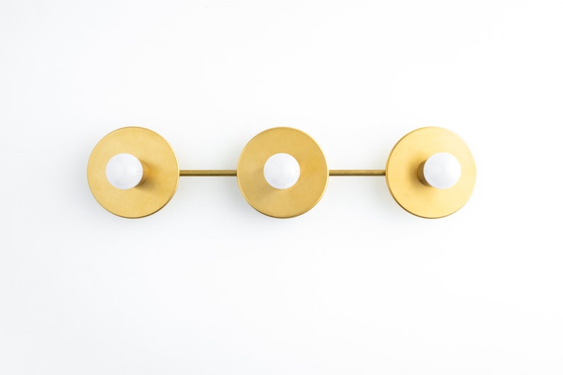 Antique Brass Vanity Aged Brass Light Light Fixture - Etsy