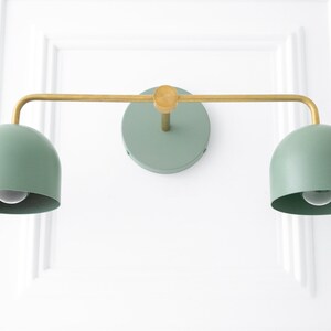 Vanity Light - Colored Wall Light - Showy Lamp Design - Green Sconce ...
