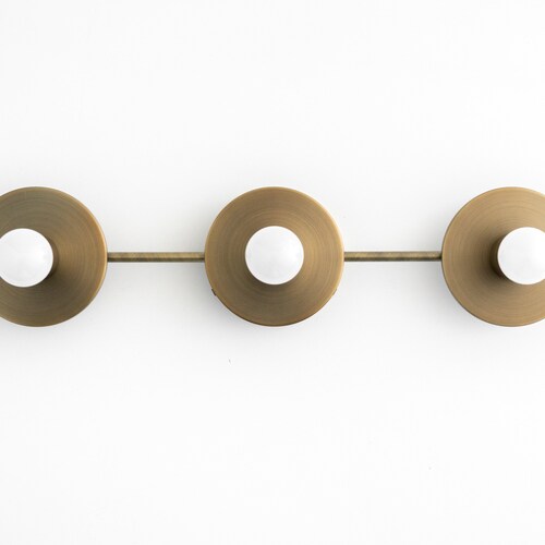 Antique Brass Vanity Aged Brass Light Light Fixture - Etsy