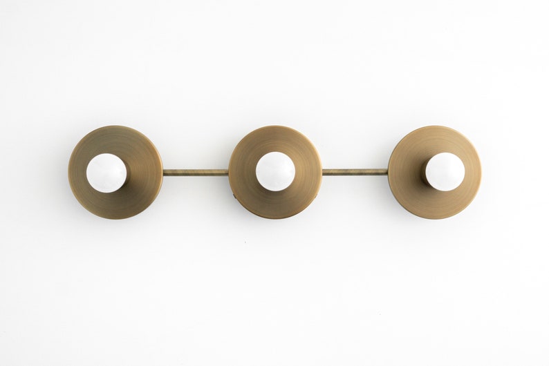 Antique Brass Vanity Aged Brass Light Light Fixture - Etsy