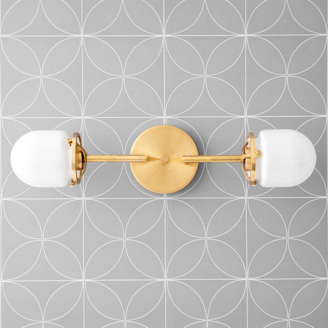 Vanity Fixture - Brass Light Fixture - Bathroom Light - Wall Lamp ...