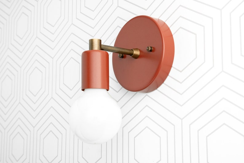 Modern Light Fixture Kitchen Lighting Red Wall Light - Etsy