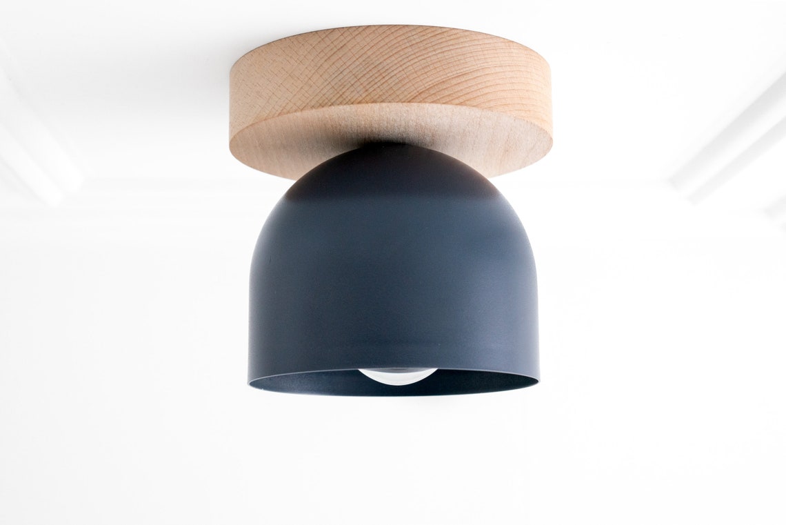 Natural Wood Light - Ceiling Light - Minimalist Lighting - Farmhouse ...