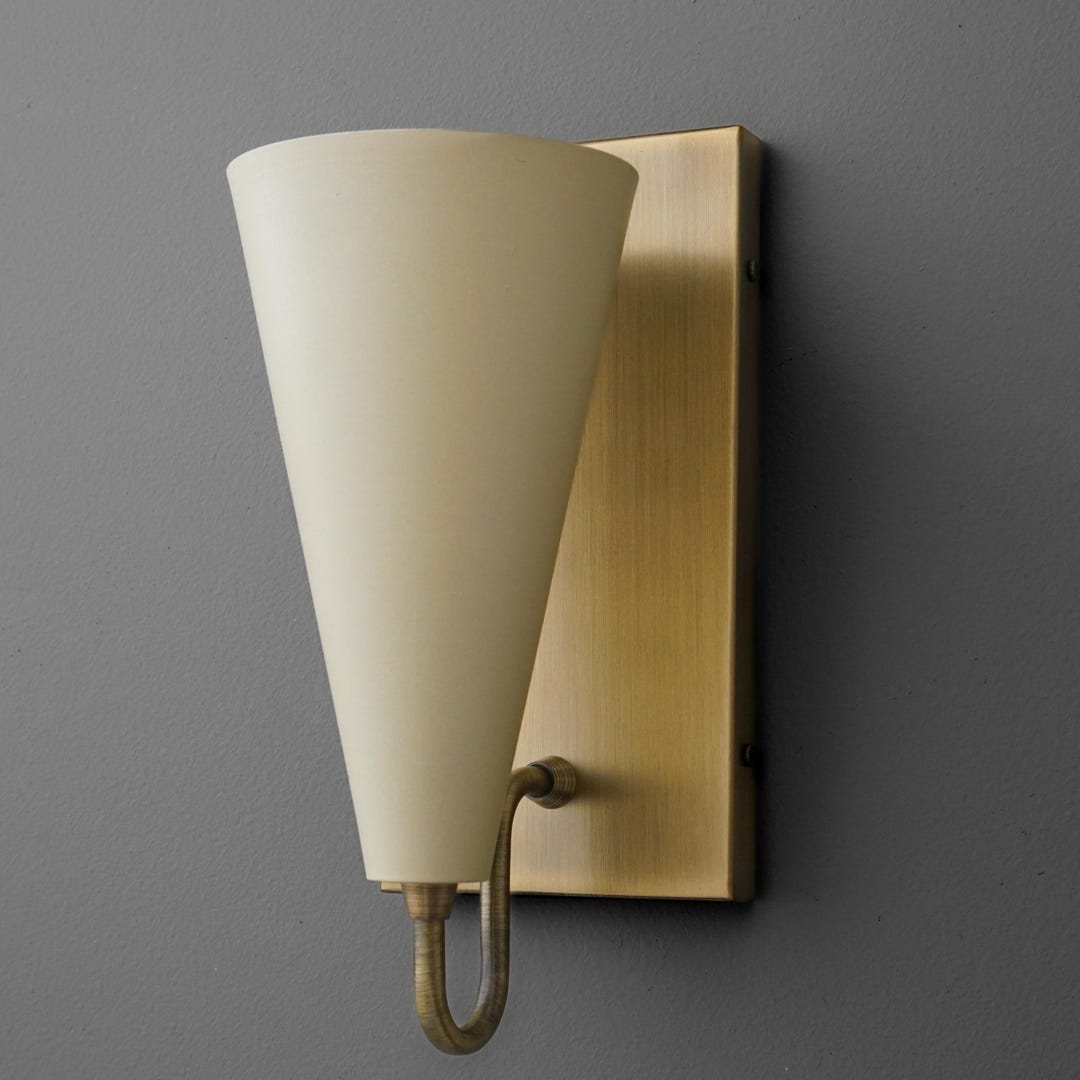 Sconce Light-inverted Cone Sconce-brass Wall Light-modern Wall Lamp ...
