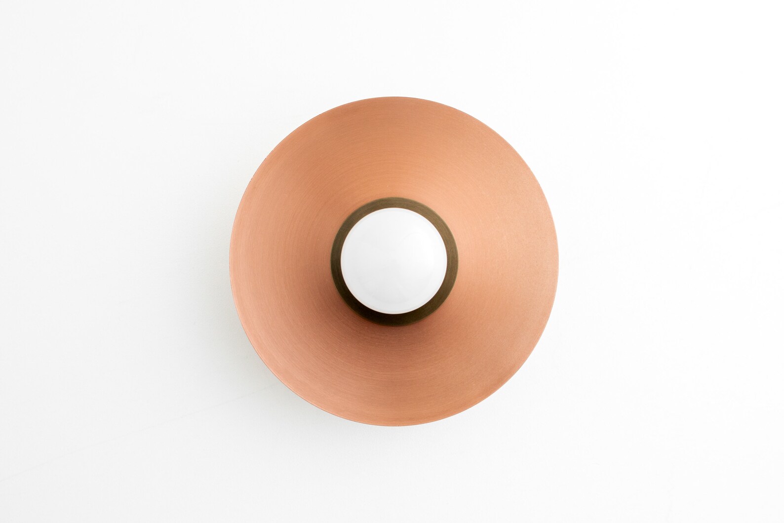 Brushed Copper Light Flush Mount Light Reflector Light - Etsy