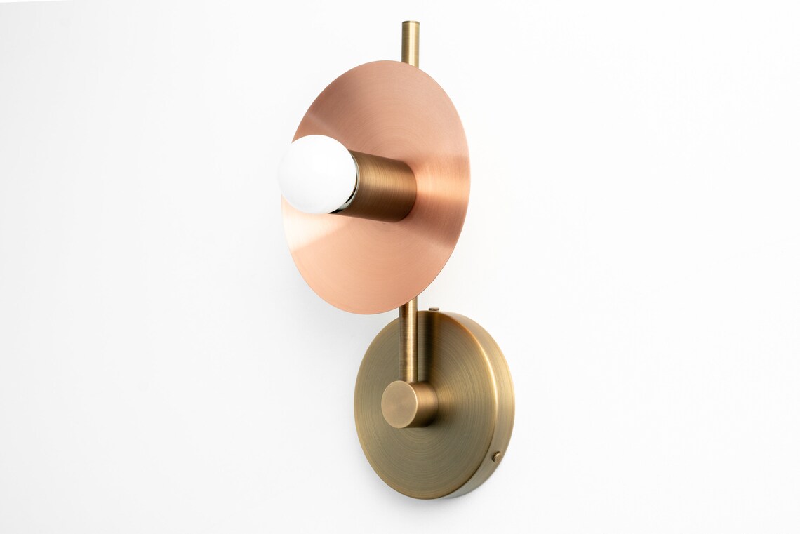 Reflector Sconce Vanity Lighting Wall Lighting Semi - Etsy