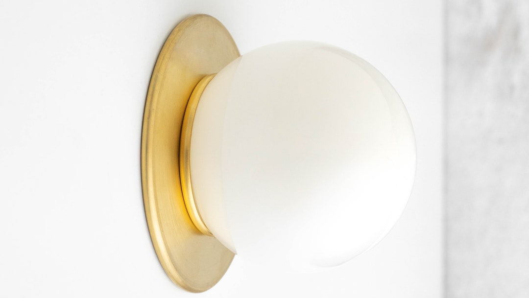 Glass Globe Sconce Simple Wall Sconce Wall Light Ceiling - Etsy
