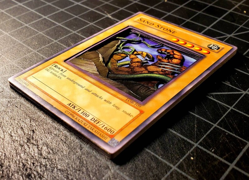 3D Yu-gi-oh Card Sand Stone - Etsy