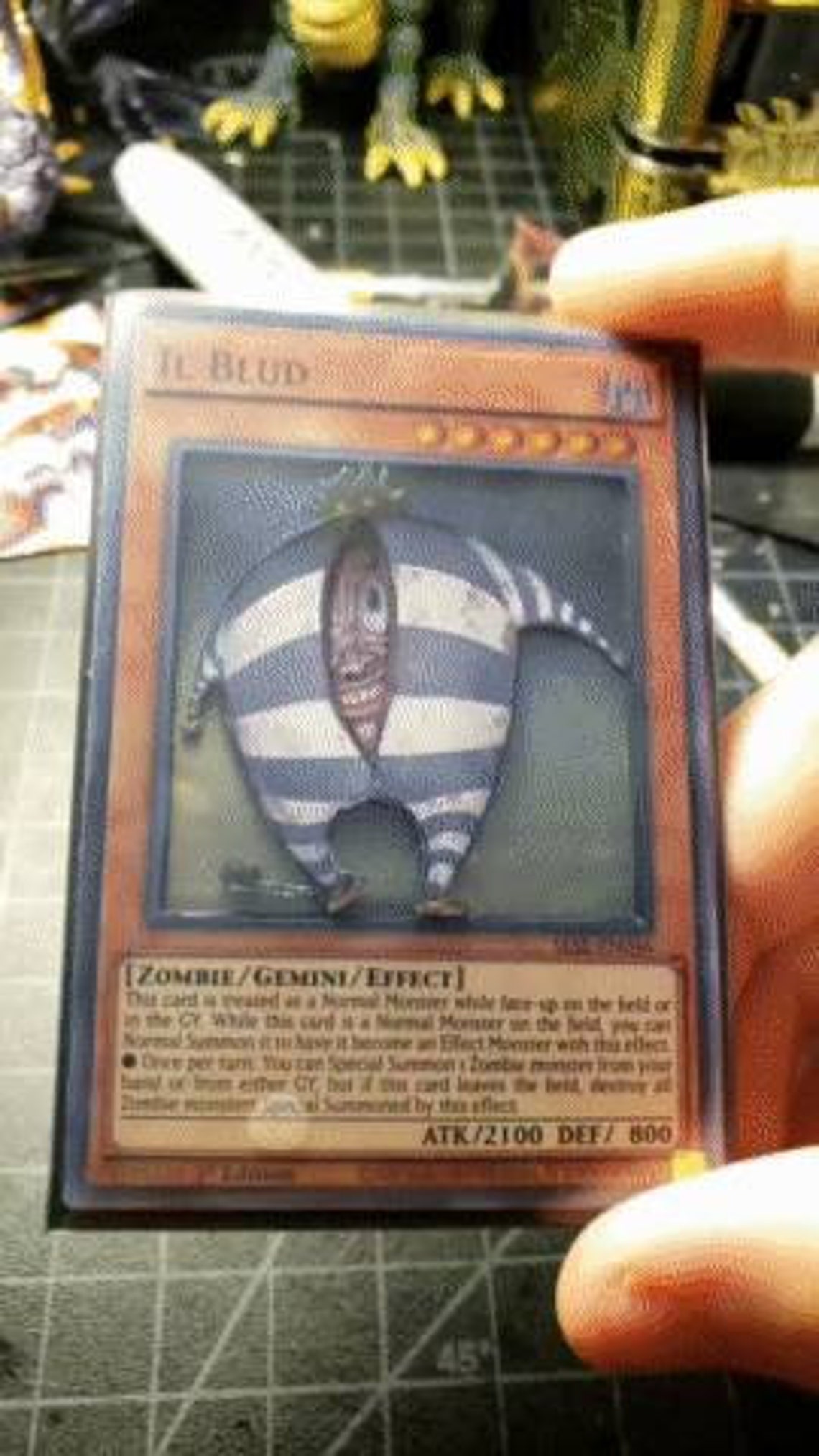 3D Yu-gi-oh Card Il Blud - Etsy